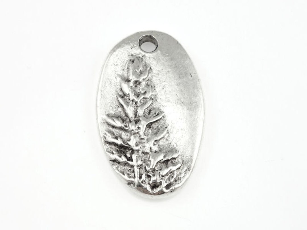 Redwood Tree Charm Silver Charms Antique Silver Pendant Nature Woodland ...