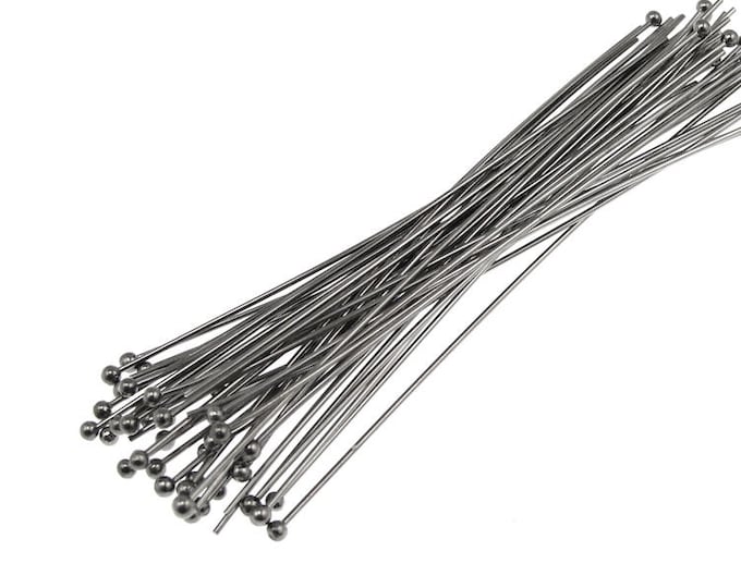 144 Gunmetal Ball Pins 3 Gun Metal Plated Ball Head Pins - Etsy