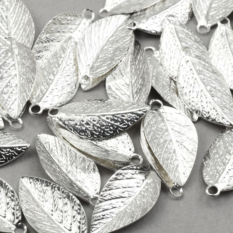 Leaf Charm - Etsy