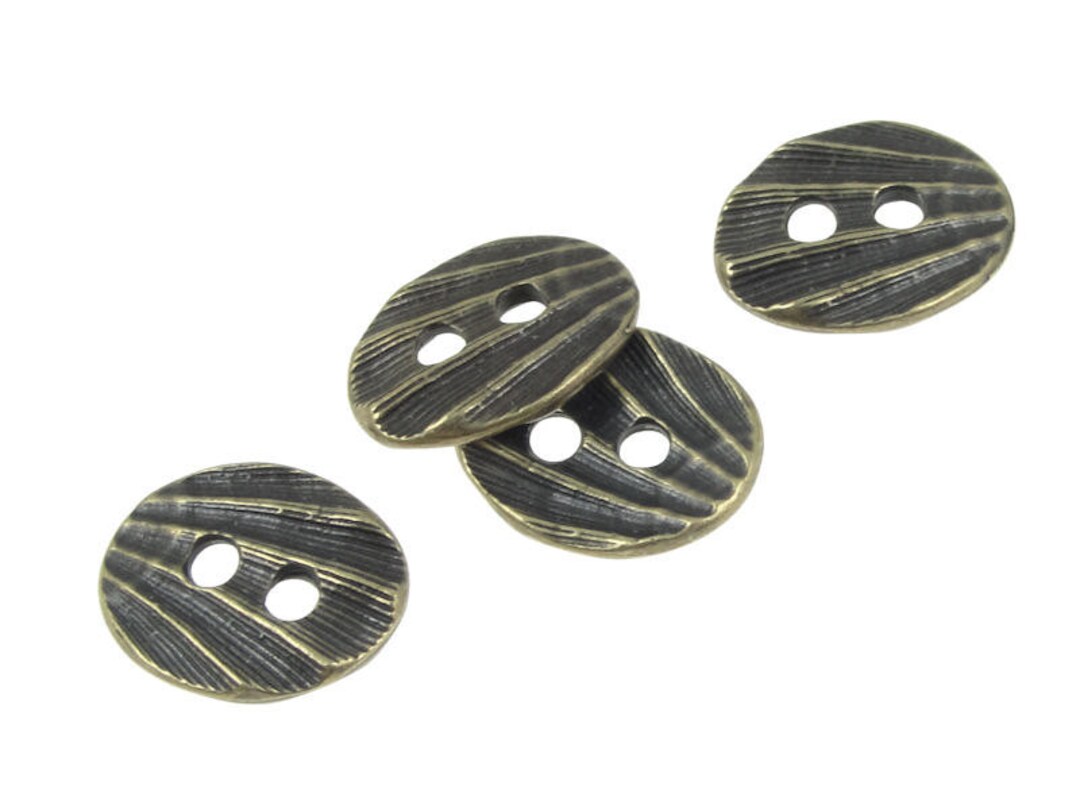 Shell Buttons Tierracast Antique Brass Oxide Button Findings Sea Shell ...