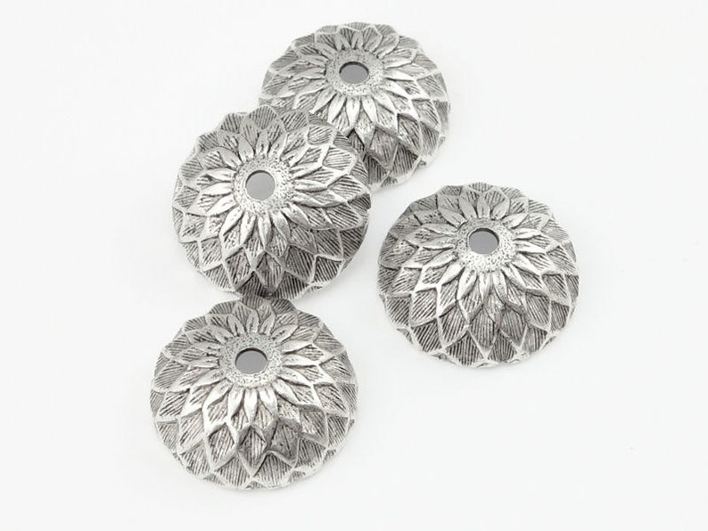 Silver Acorn Bead Caps Antique Silver Beadcaps for Fall Jewelry Making ...