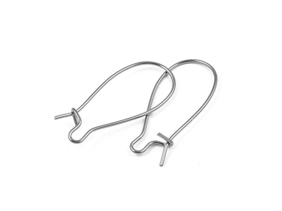 48 Gunmetal Kindey Wire Earring Findings - Gun Metal 1 Inch Kidney Wire ...