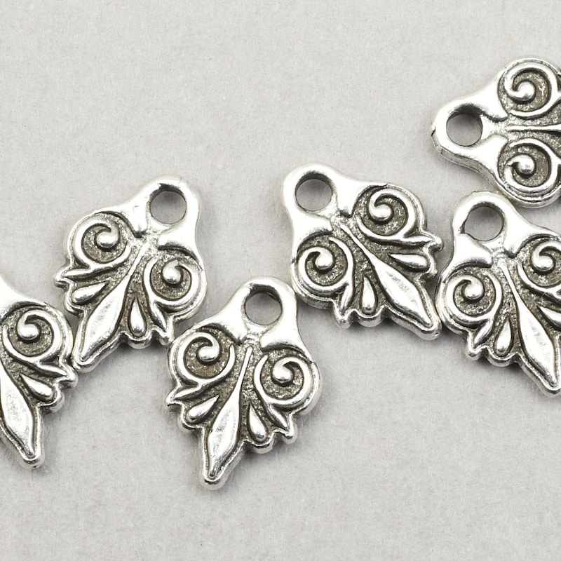 Silver Charm Art Nouveau - Etsy
