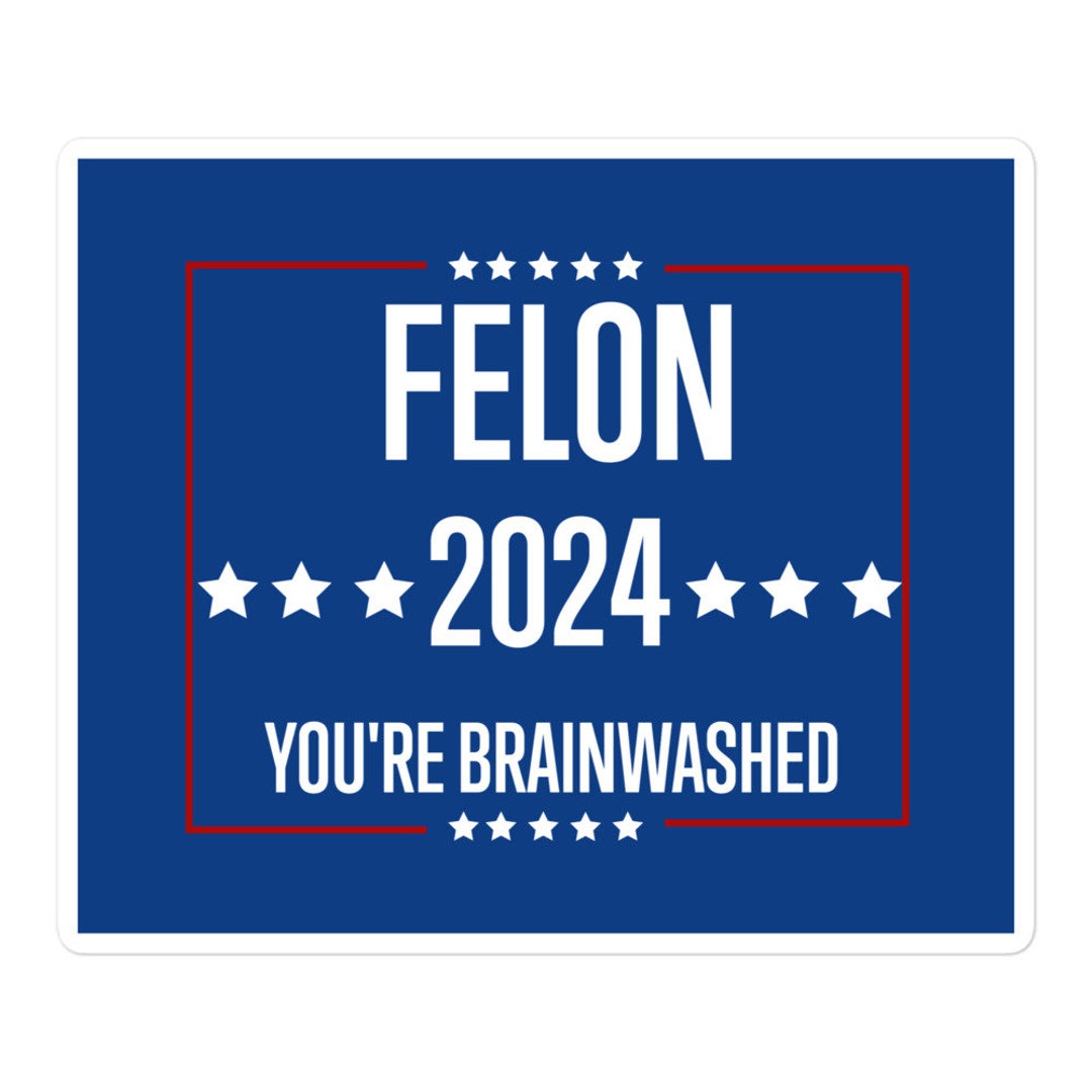 Brainwashed Blue Sticker - Etsy
