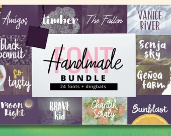 Best Display Font Bundle, Display Font, Cricut Font, Vintage Font, Baby Font, Retro Font - Etsy