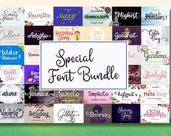 Best Display Font Bundle, Display Font, Cricut Font, Vintage Font, Baby Font, Retro Font - Etsy