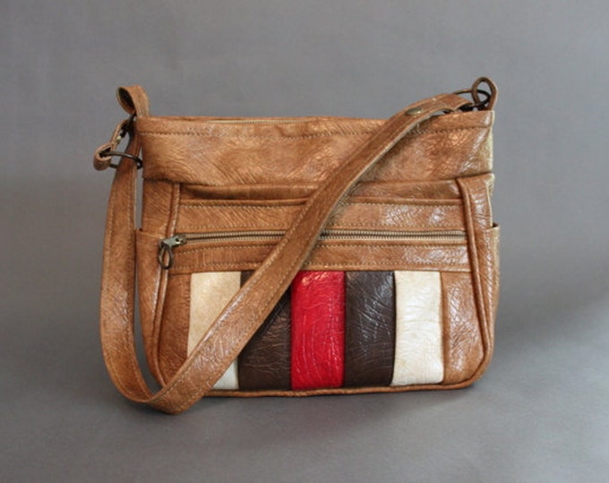 Vintage Bag / 70s Shoulder Bag / Vintage Big Vinyl Shoulder Bag - Etsy