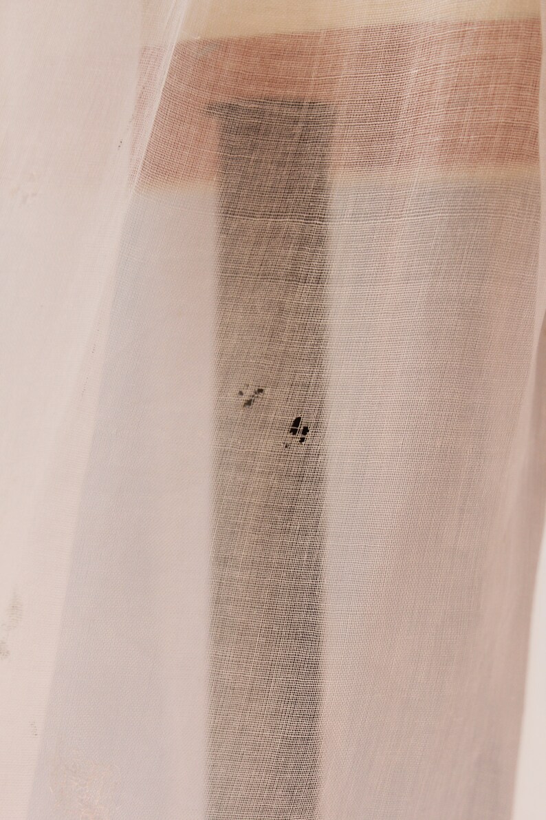 1920s Dress / Antique 1920s Sheer Pale Pink Organdy Gown With | Etsy