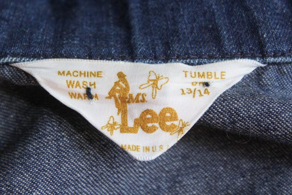 1970s Lee Jacket / 70s Vintage Ms. Lee Dark Wash Fitt… - Gem