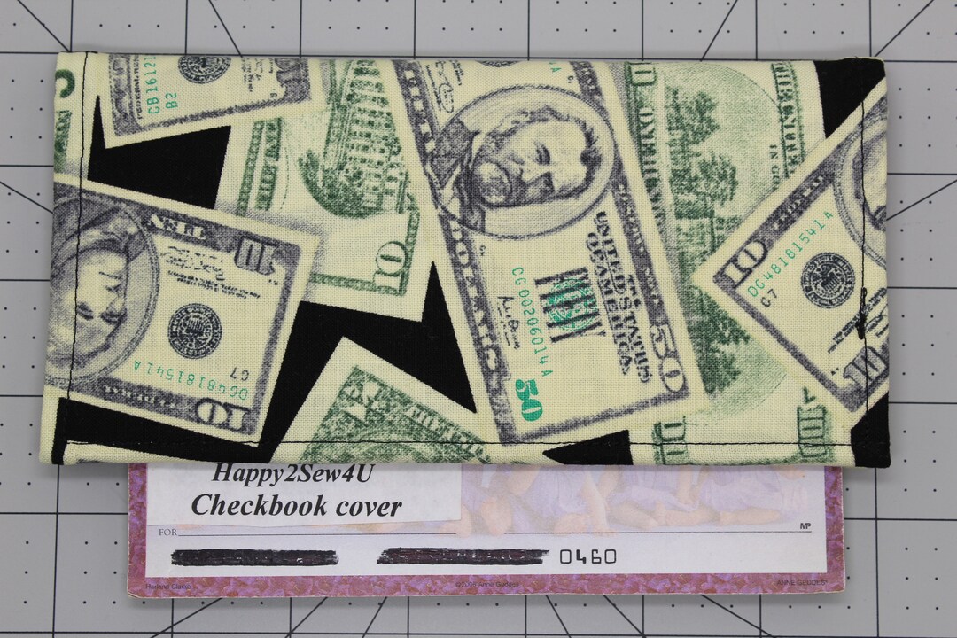 Cash Checkbook Cover Money Checkbook Holder Checkbook Case - Etsy