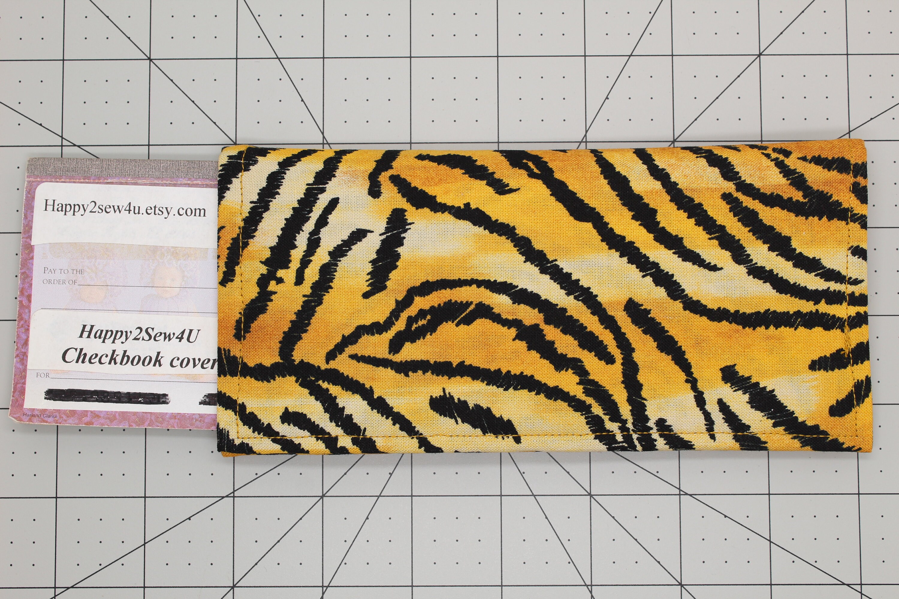 Tiger Checkbook Cover Feline Fun Checkbook Case Checkbook Holder - Etsy