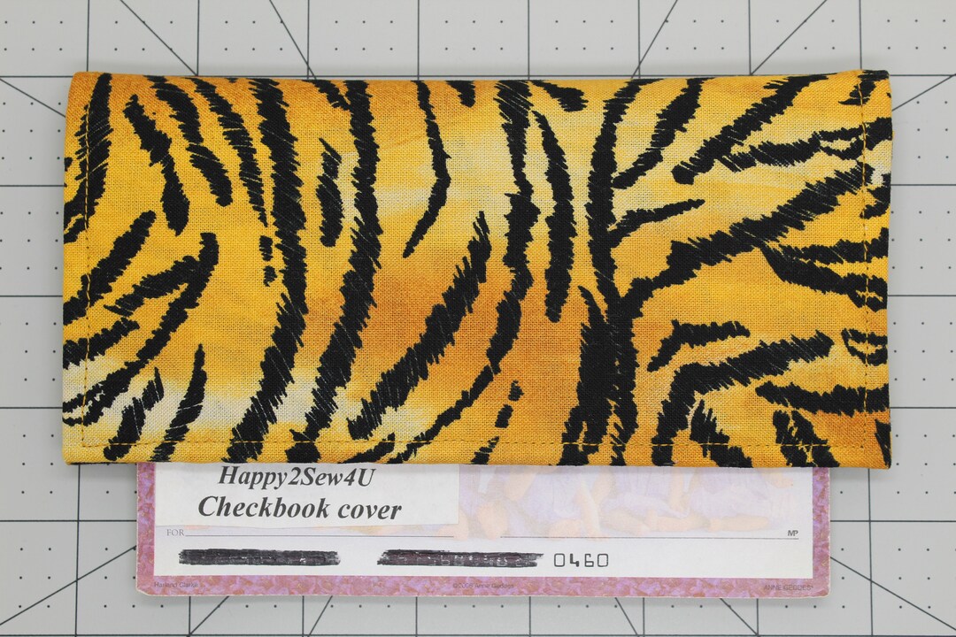 Tiger Checkbook Cover Feline Fun Checkbook Case Checkbook Holder - Etsy