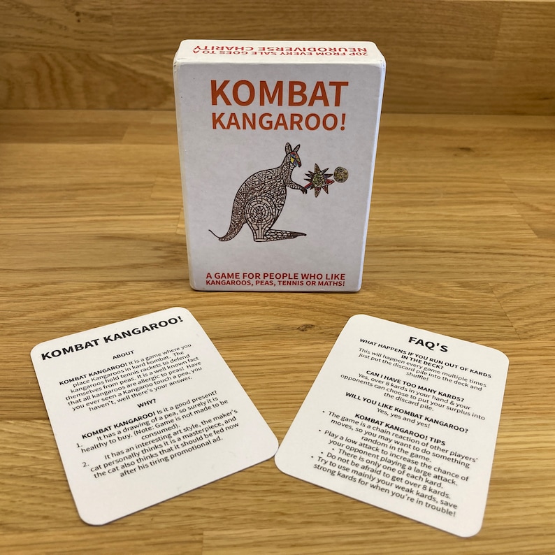 KOMBAT KANGAROO! - the Card Game - Etsy