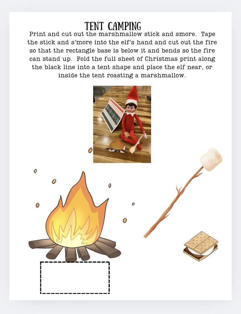 Printable PDF 24-day Elf Kit - Etsy