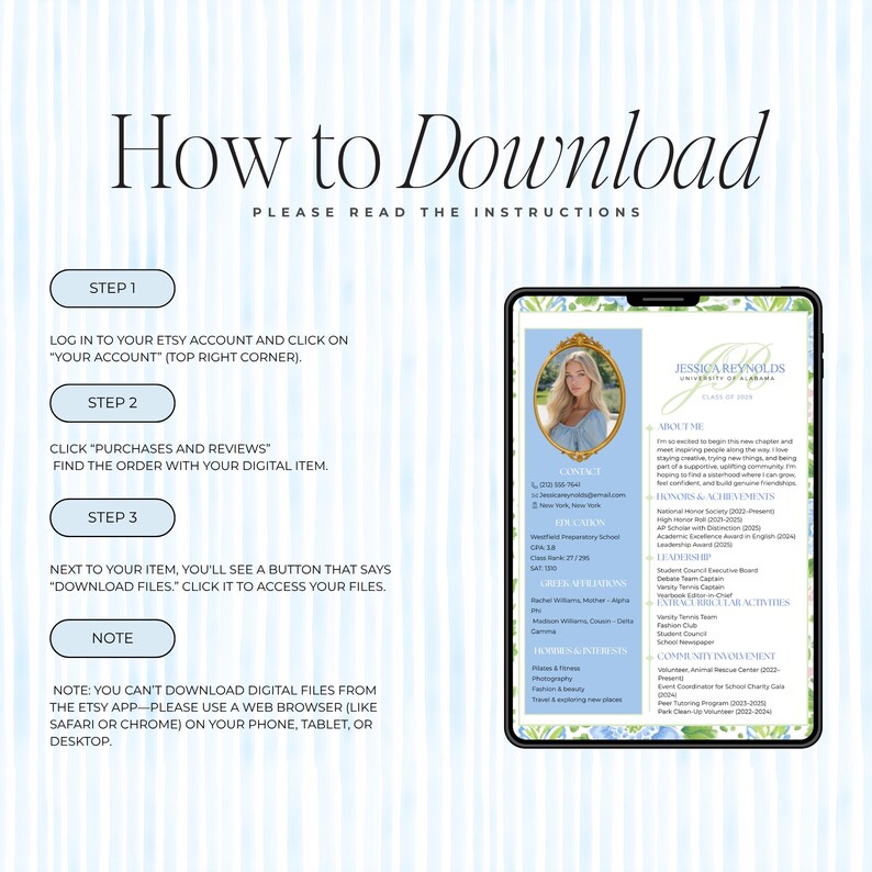 Sorority Recruitment Pack Template Canva | Sorority Resume, Cover ...