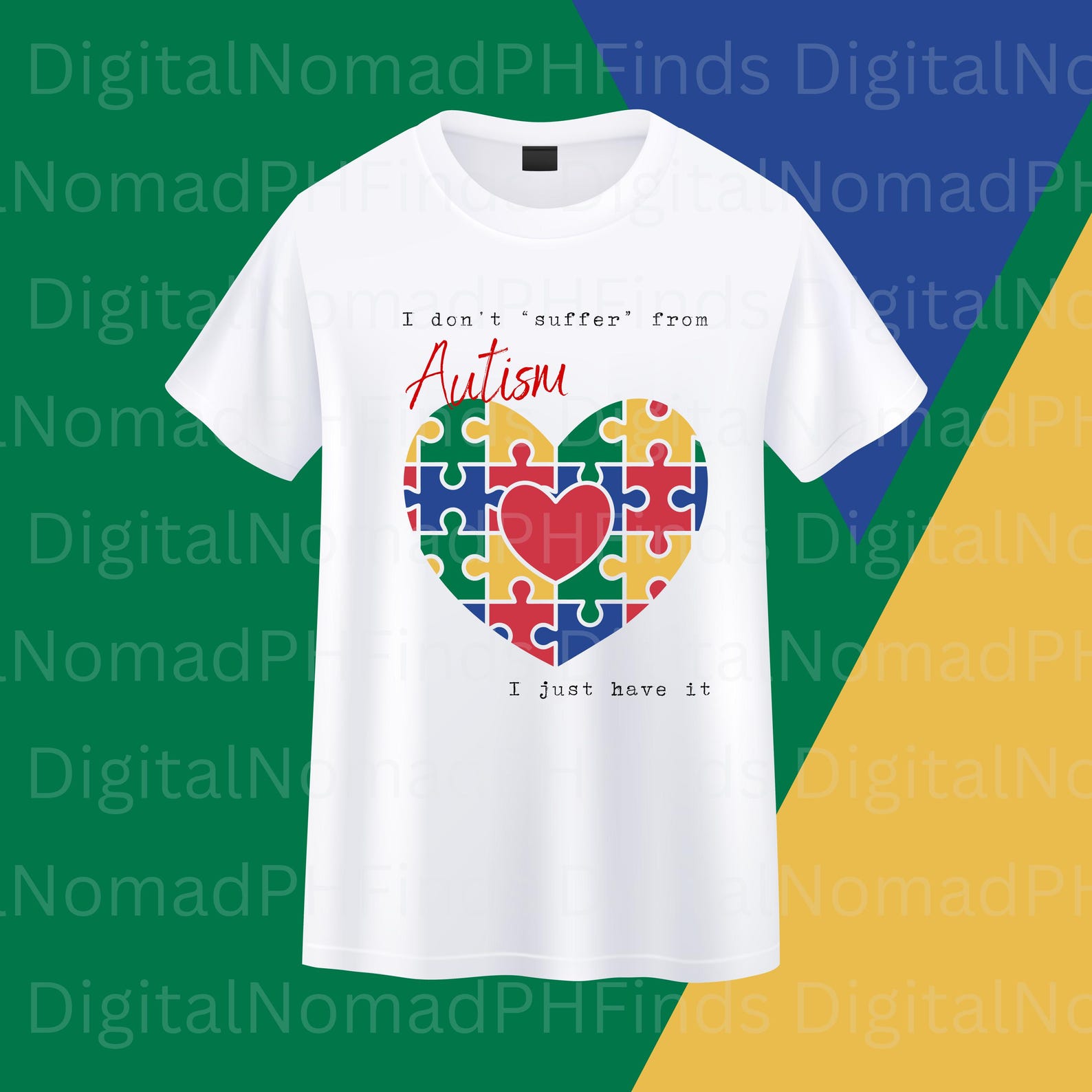 Autism Heart Sticker | Shirt | Car Decal | Digital Download - Etsy