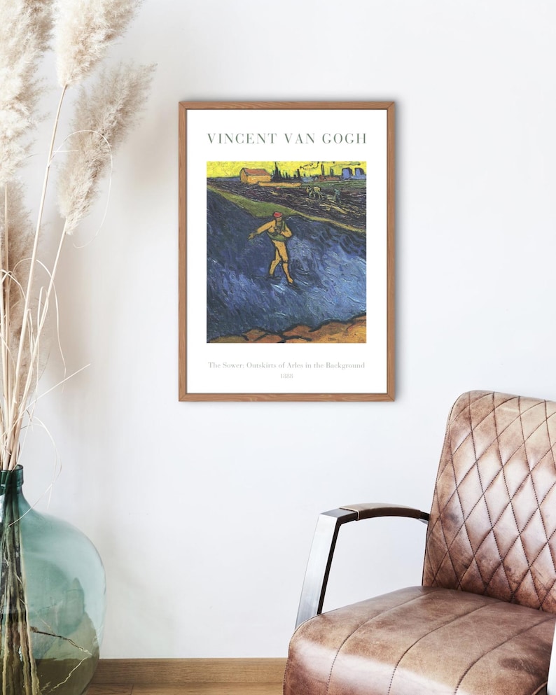 Van Gogh 'the Sower' Art Print, Vintage Landscape (digital Download) - Etsy