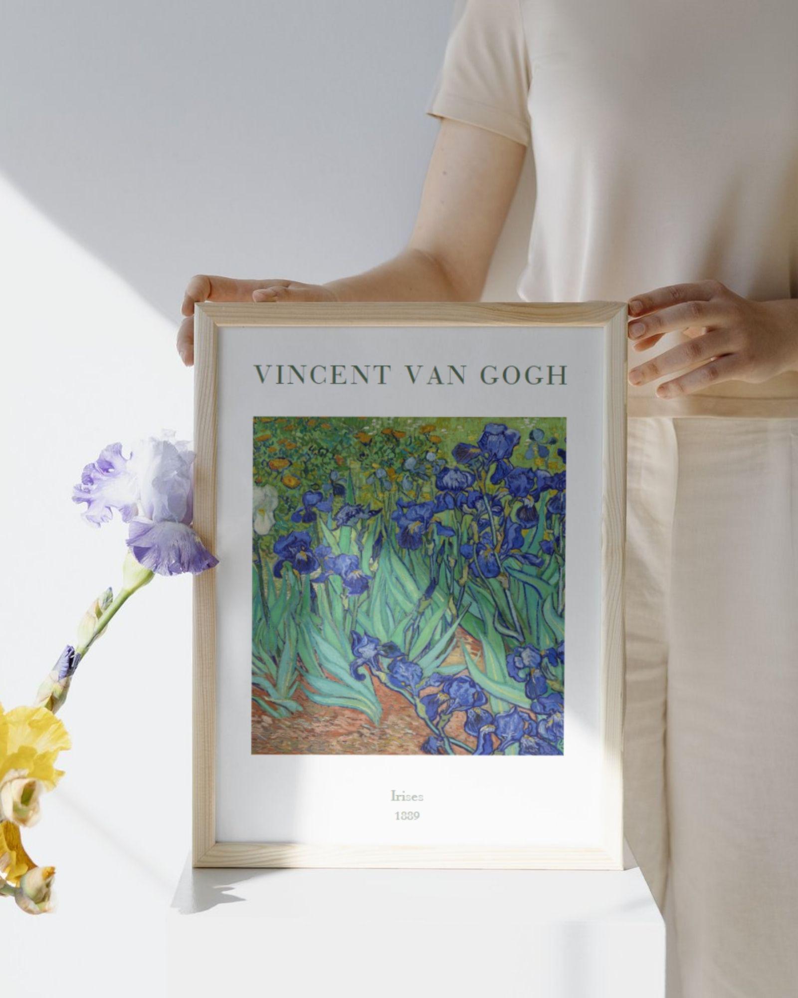 Vincent Van Gogh “irises” Printable Art | Vintage Post-impressionist ...