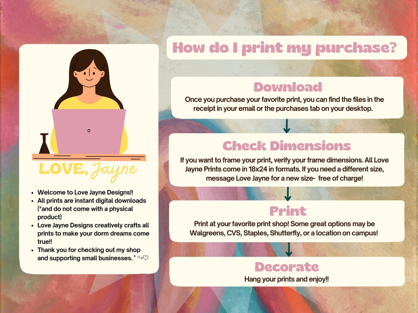 UARK Dorm Room Decor Digital Download Prints Cute College Posters for ...