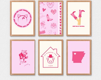 UARK Dorm Room Decor Digital Download Prints Cute College Posters for ...