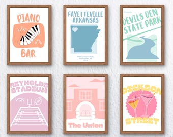 UARK Dorm Room Decor Digital Download Prints Cute College Posters for ...