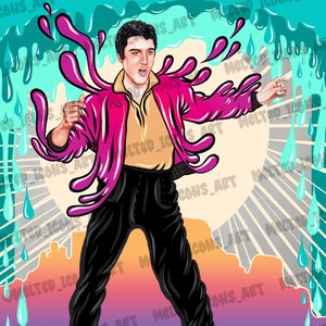 Melted Elvis, Elvis Art, Elvis Presley, Fine Art, Art Print, Desert ...