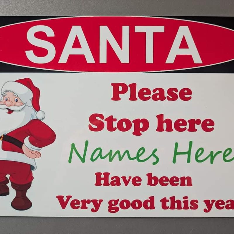Santa's Grotto Sign - Etsy UK