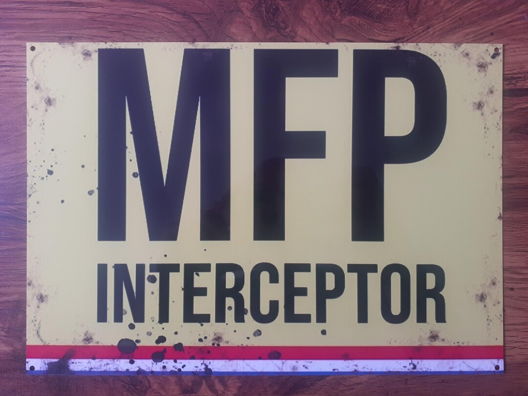 Mad Max Main Force Patrol MFP Interceptor Retro Vintage Metal Movie ...