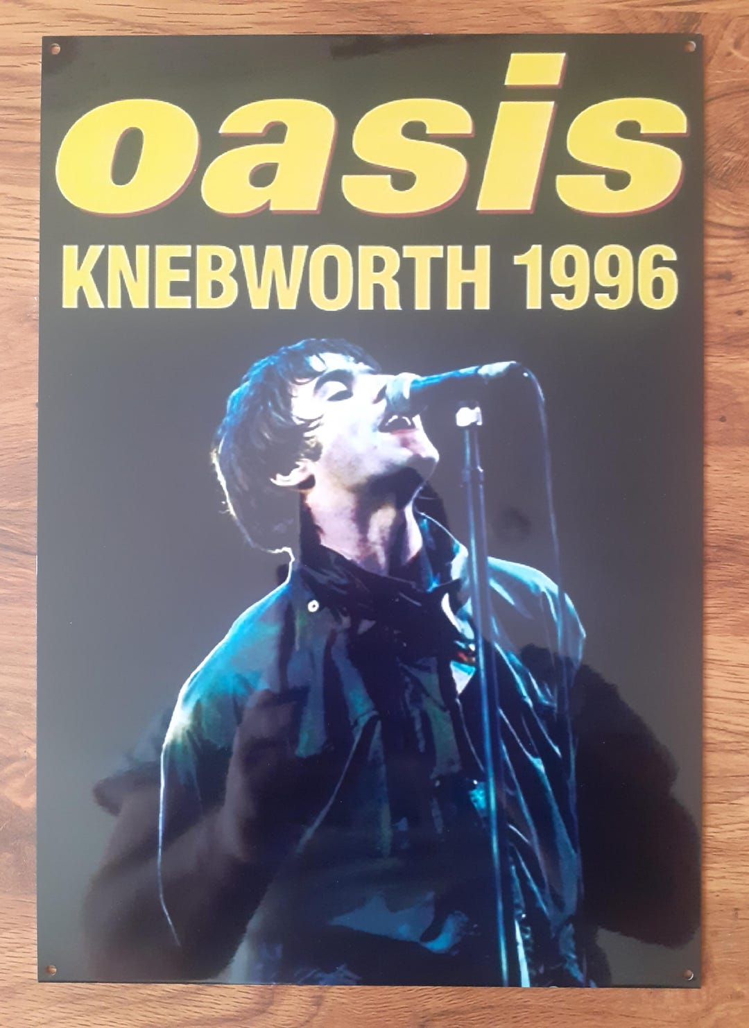 Oasis Concert Poster Knebworth Original Retro Vintage Metal Poster ...