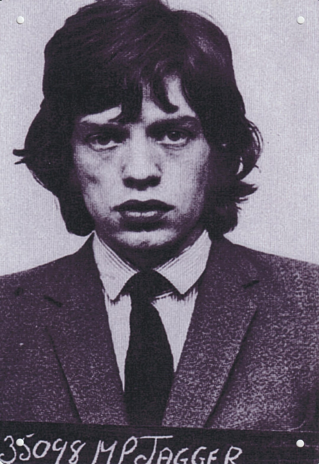 Mick Jagger Rolling Stones Celebrity Mugshot Police Photo Retro Vintage ...