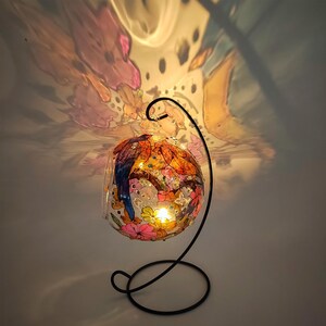 Hand Painted Northern Cardinal Glass Candle Holder, Cardinal Bird Glass ...