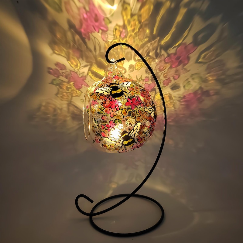 Hand Painted Bee Garden - Etsy