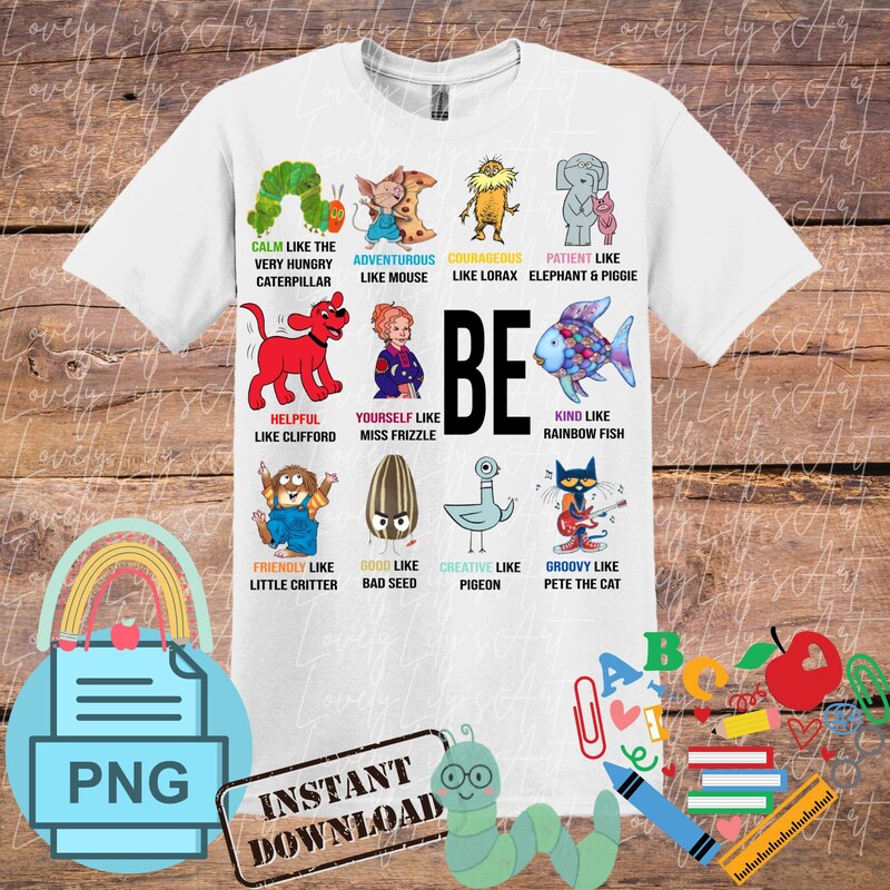 Book Character Svg - Etsy