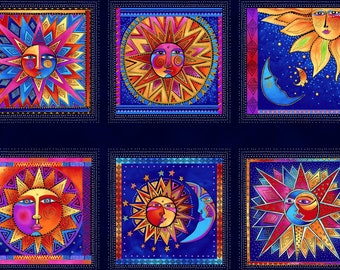 Navy Celestial Fabric - Etsy