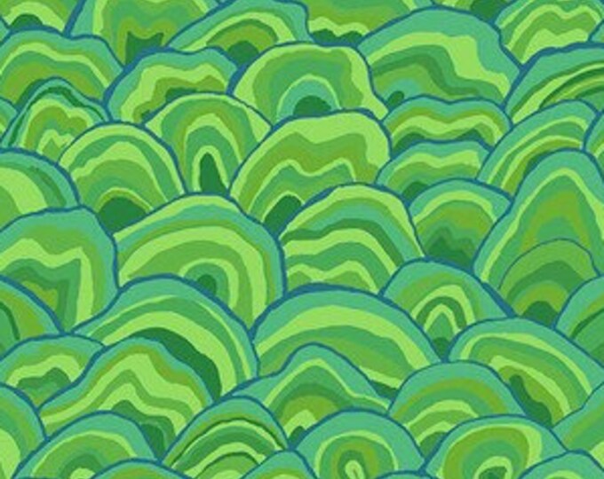 Wobble Green Brandon Mably Kaffe Fassett Collective Free Spirit Fabric ...