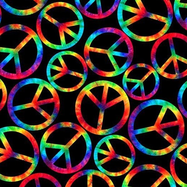 Peace Sign Fabric - Etsy