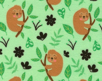 Sloth fabric | Etsy