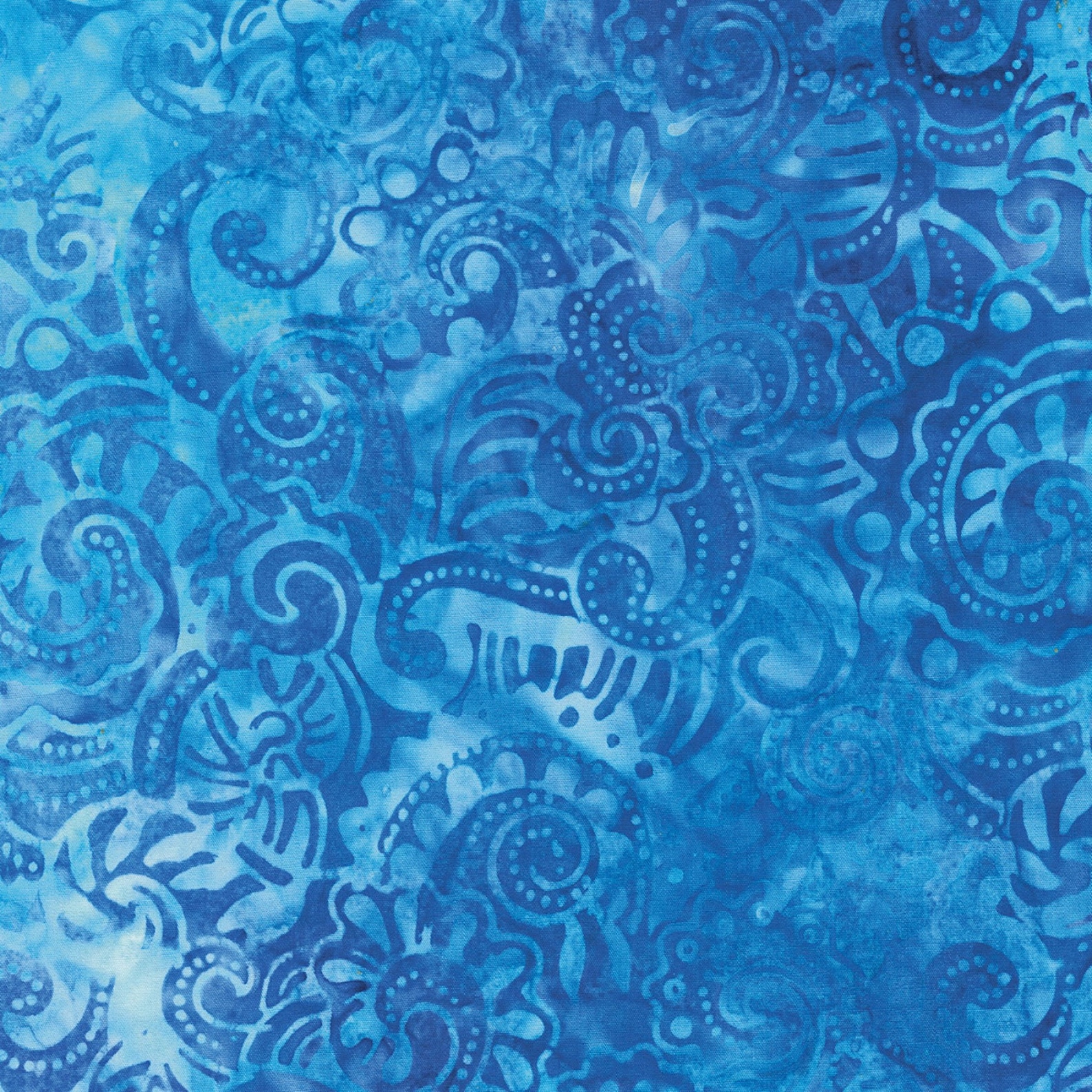 Batik Paisley Blue Bali Palettes Rainforest Benartex Fabric - Etsy