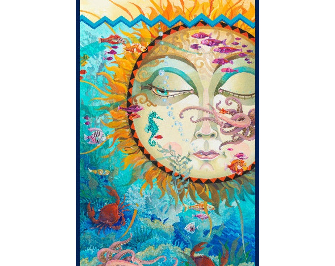 Sun and Sea David Galchutt Quilting Treasures Fabric Panel LAST IN ...