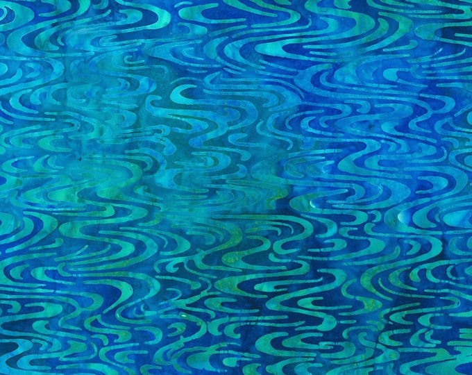 Batik Water Blue Riviera Totally Tropical Lunn Studios Robert Kaufman ...