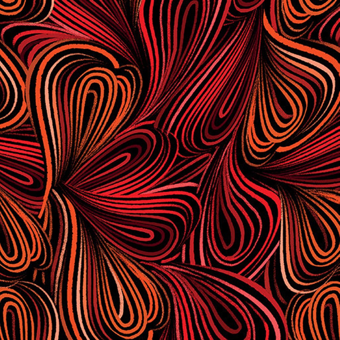 Color Flow Red/russet Kanvas Studio Benartex Fabric 108" Wide Back - Etsy