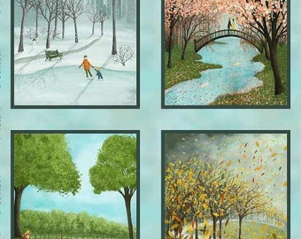 Four Seasons Fabric - Etsy