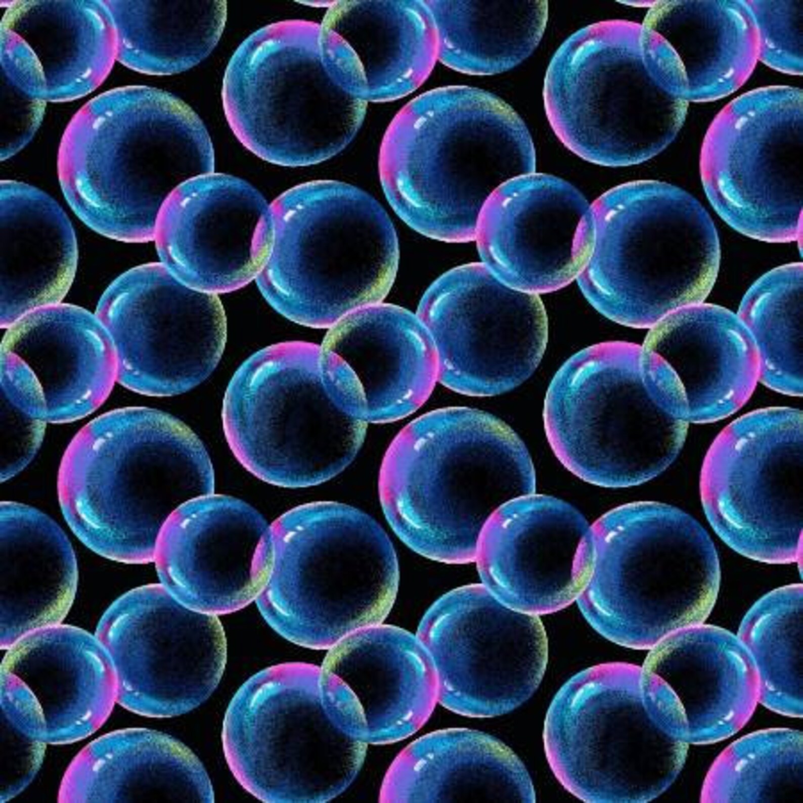 Tossed Bubbles Black Multicolored Disco-tech Studio E Fabric - Etsy