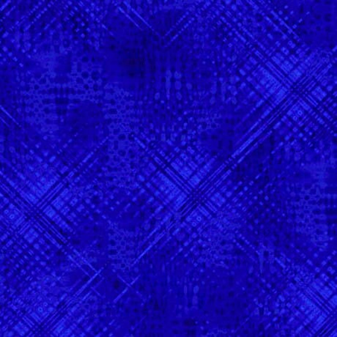 Weave Blender Royal Blue Vertex Quilting Treasures Fabric 37 Inches ...
