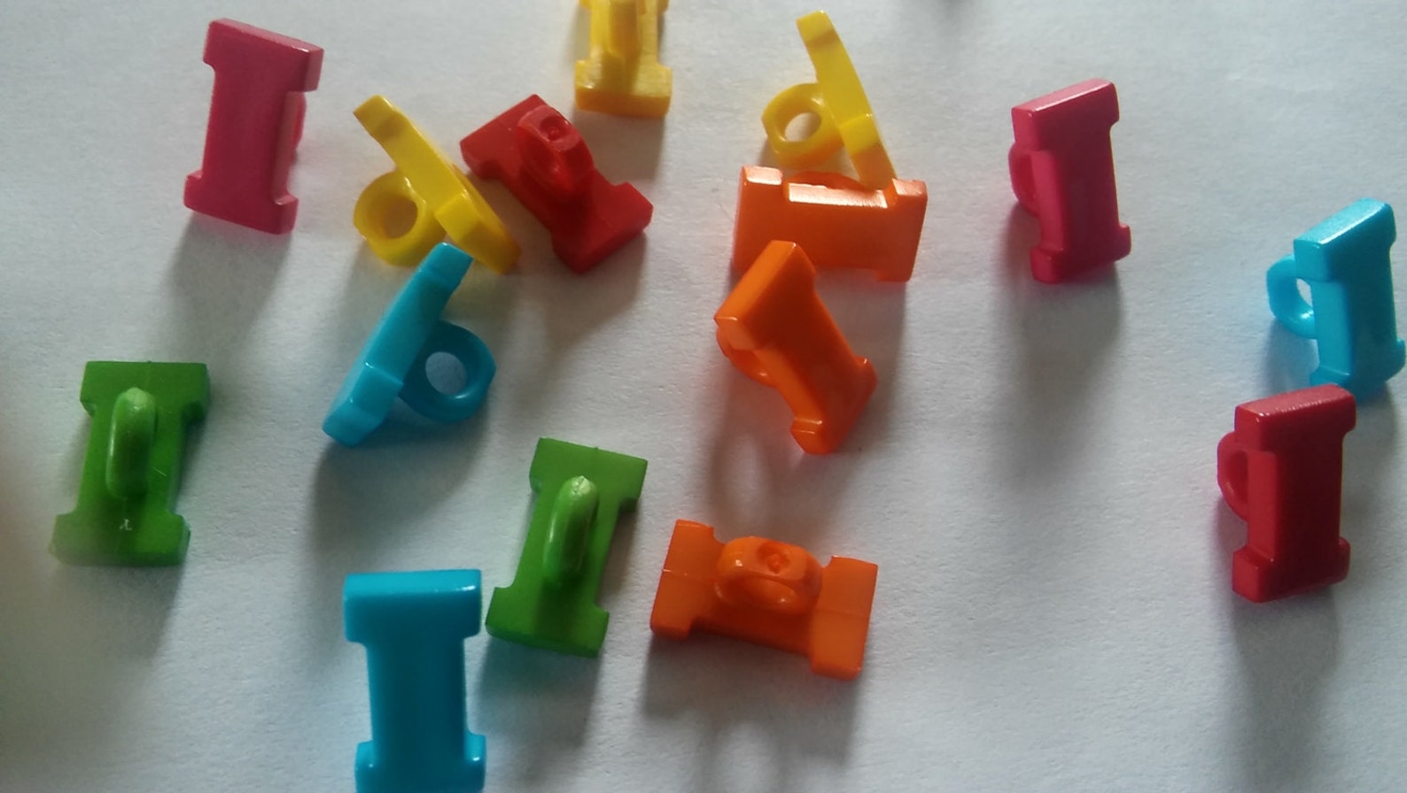 Alphabet Letter I Various Colors Novelty Button 11 Mm - Etsy