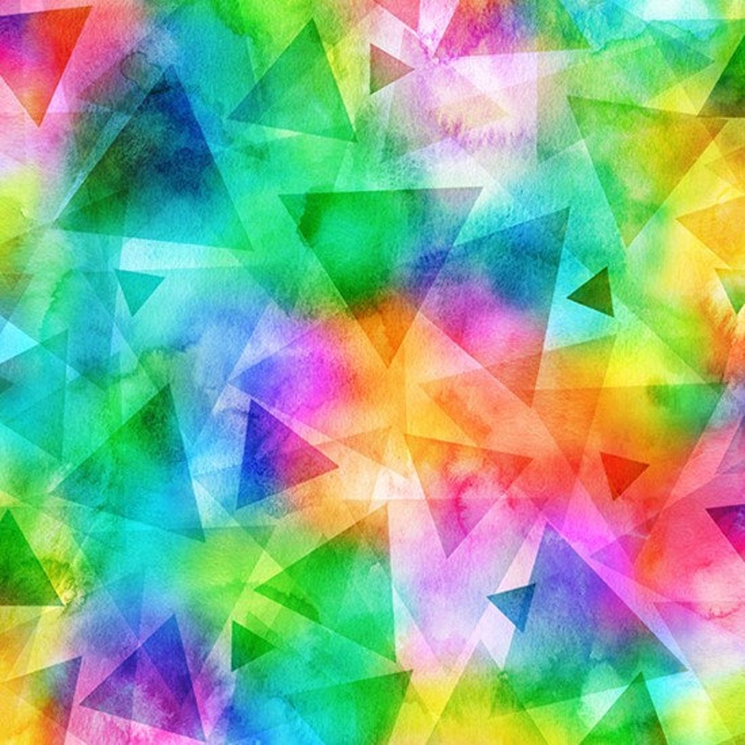 Painted Prism Rainbow Triangles Digital Spectrum Hoffman - Etsy
