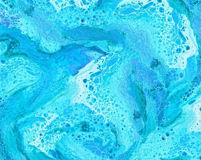 Coastal Living Water Blue P and B Textiles Fabric 1 Yard 14 Inches LAST ...