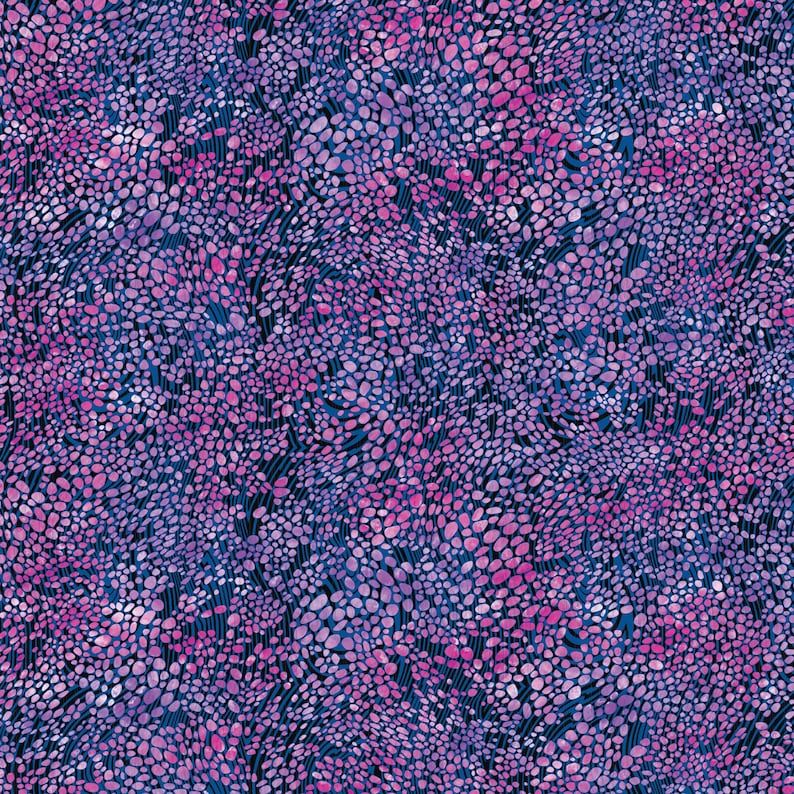 Season of the Sun Pebbles Purple David Galchutt Benartex Fabric - Etsy