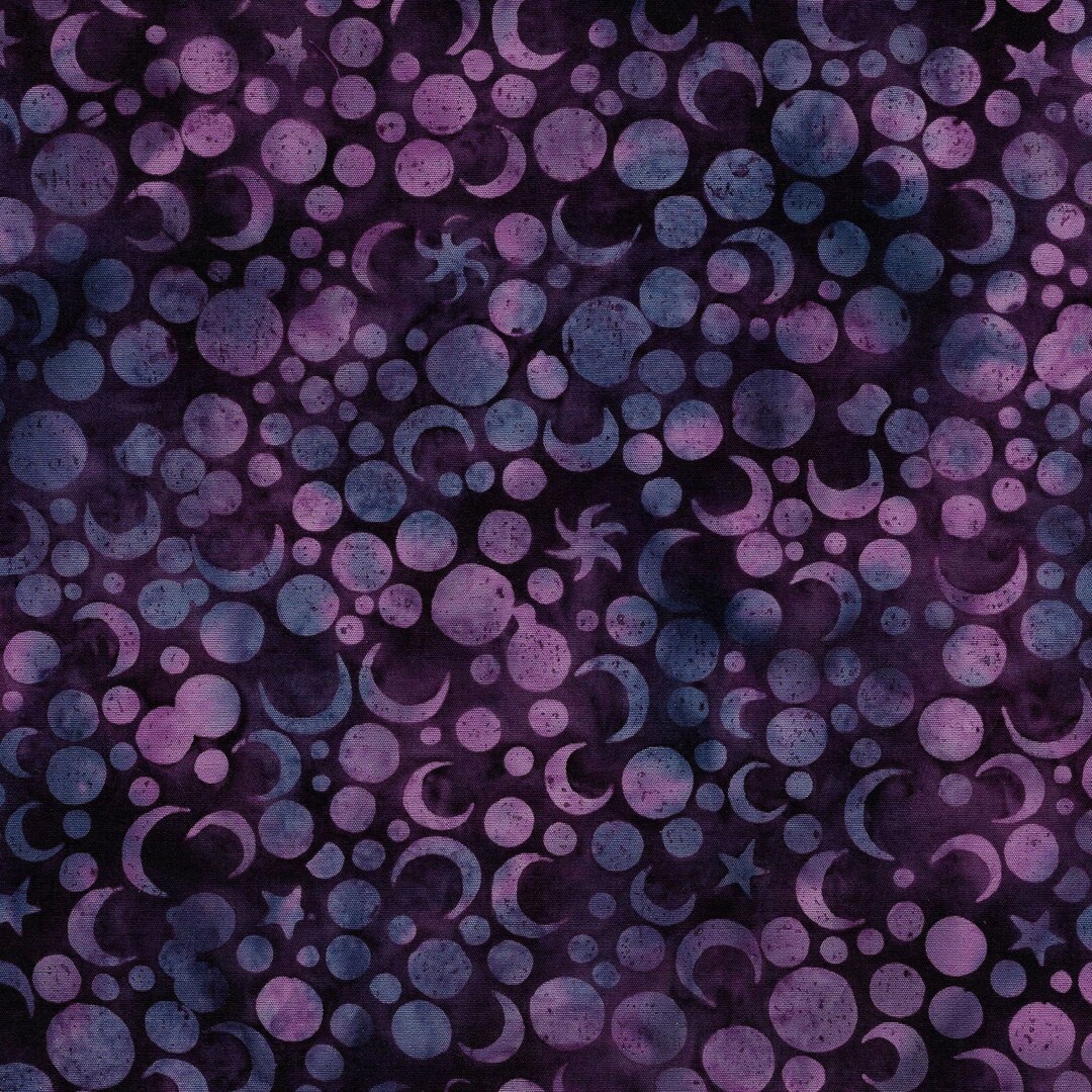 Batik Jewel Quest Moon Merlot Island Batik Fabric - Etsy