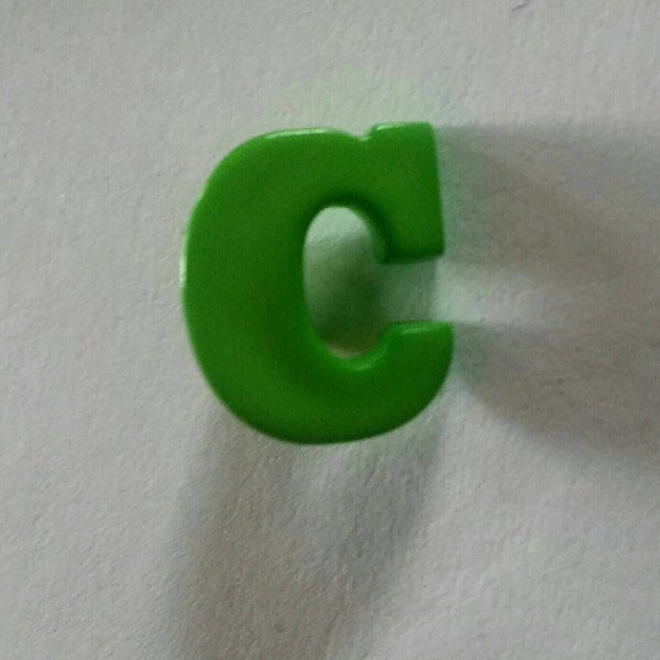 Button Letter - Etsy